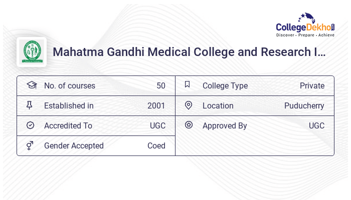 MGMCRI Puducherry - Admission 2024, Fees, Courses, Placement, Ranking
