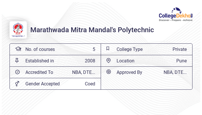 Marathwada Mitra Mandal's Polytechnic Fees Structure & Courses List 2024-25