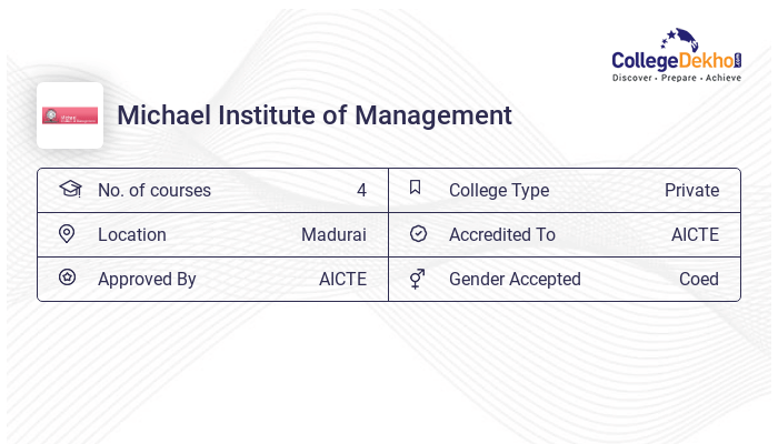 Michael Institute of Management Fees Structure & Courses List 2024-25
