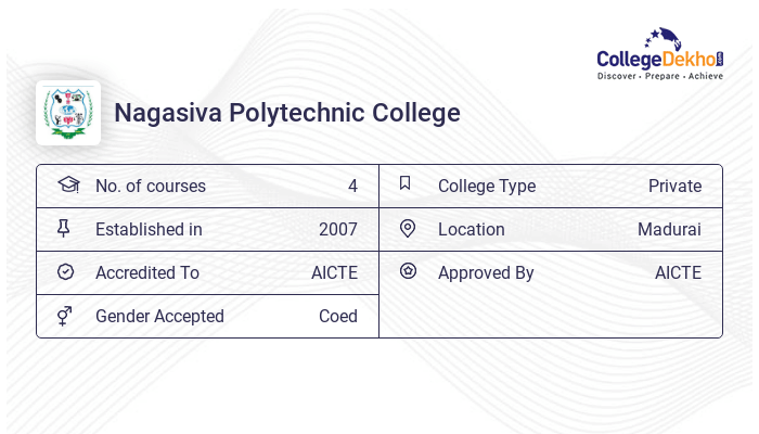 Nagasiva Polytechnic College - Admission 2024, Fees, Courses, Placement ...