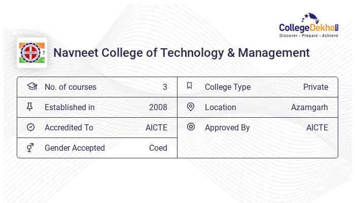 Navneet College of Technology & Management - Admission 2024, Fees ...