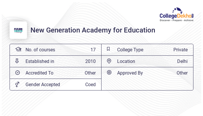 New Generation Academy for Education Fees Structure & Courses List 2024-25