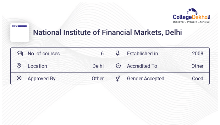 National Institute of Financial Markets (NIFM), Delhi Campus Facilities ...