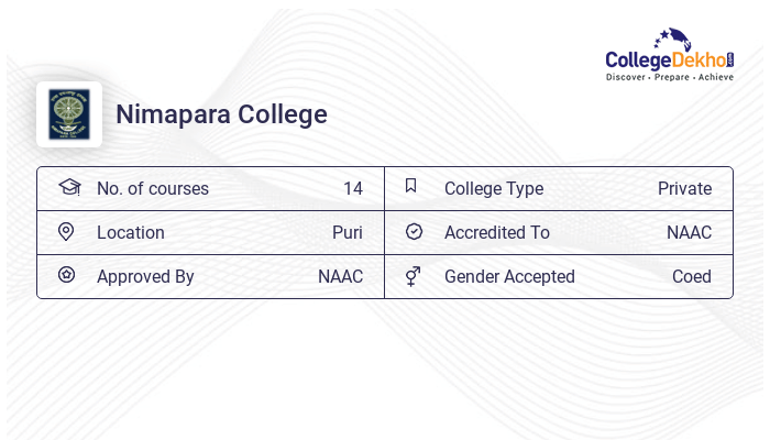 Nimapara College - Admission 2024, Fees, Courses, Placement, Ranking