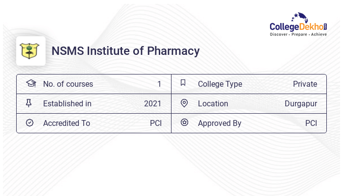NSMS Institute of Pharmacy - 2024 Admission, Fees, Courses, Ranking ...