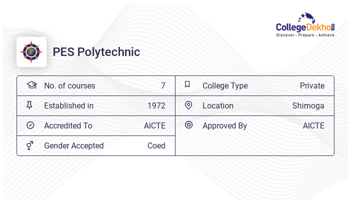 PES Polytechnic Fees Structure & Courses List 2024-25
