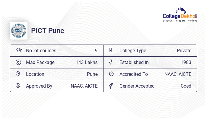B.Tech at PICT Pune : Courses & Fees 2024