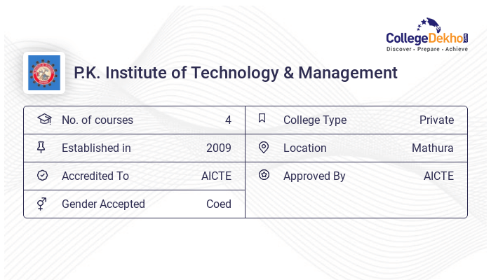 PKITM Mathura - Admission 2024, Fees, Courses, Placement, Ranking