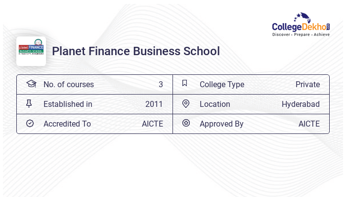 Planet Finance Business School - Madhapur, Hyderabad Fees Structure ...