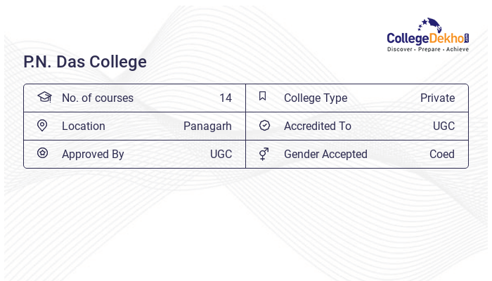 P.N. Das College Fees Structure & Courses List 2024-25