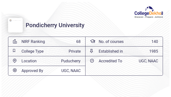 Pondicherry University Questions and Answers