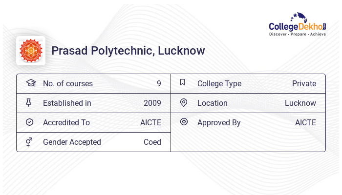 Prasad Polytechnic (PP), Lucknow Fees Structure & Courses List 2024-25