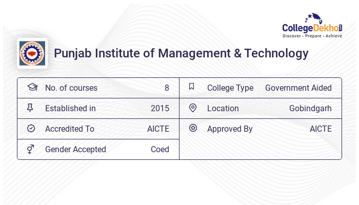 Punjab Institute of Management & Technology - Admission 2024, Fees ...
