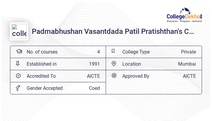 Padmabhushan Vasantdada Patil Pratishthan's College of Engineering ...