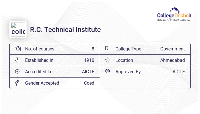 RCTI Ahmedabad - Admission 2024, Fees, Courses, Placement, Ranking