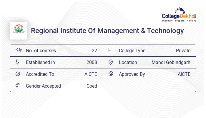 RIMT Mandi Gobindgarh Fees Structure & Courses List 2024-25