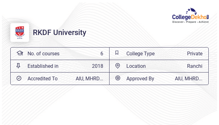RKDF University - Admission 2024, Fees, Courses, Placement, Ranking