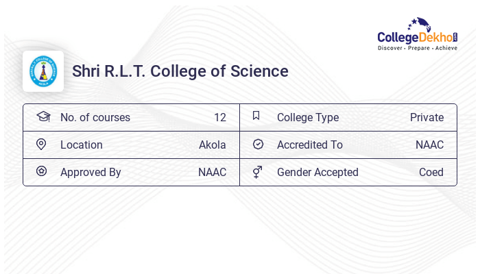 Shri R.L.T. College of Science - Admission 2024, Fees, Courses ...