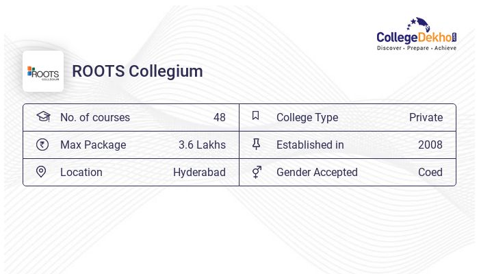 ROOTS Collegium - 2024 Admission, Fees, Courses, Ranking, Placement