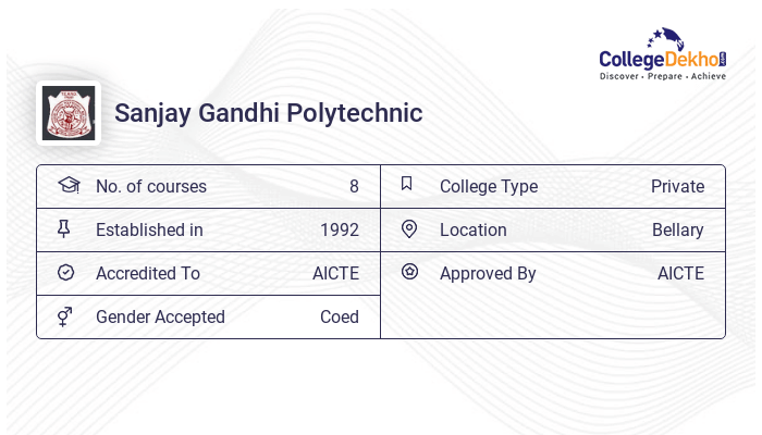 Sanjay Gandhi Polytechnic Fees Structure & Courses List 2024-25