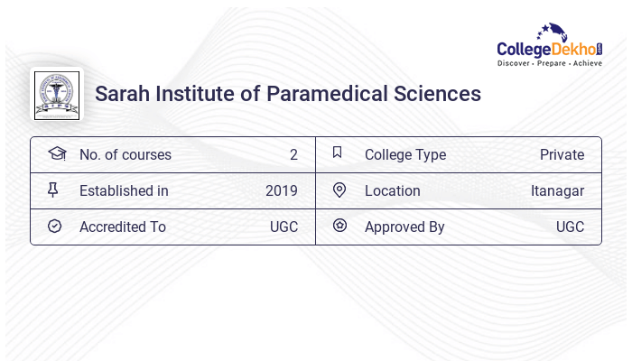 Sarah Institute of Paramedical Sciences Fees Structure & Courses List ...