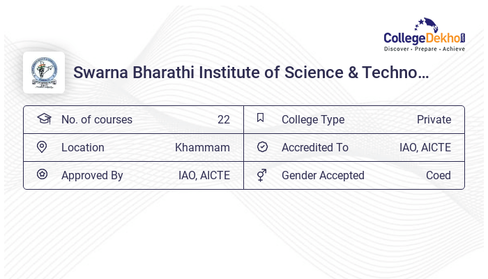 SBIT Khammam - Admission 2024, Fees, Courses, Placement, Ranking
