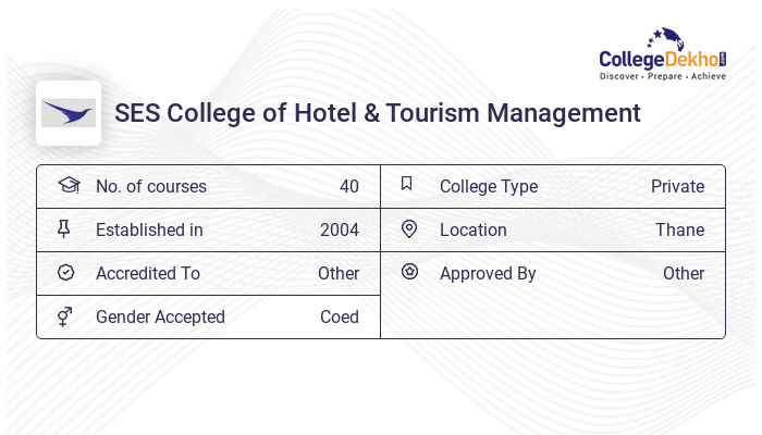 SES College of Hotel & Tourism Management Admission 2024 - Dates, Form ...