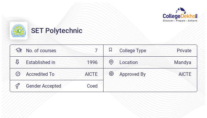 SET Polytechnic Admission 2024 - Dates, Form, Online Process, Fees
