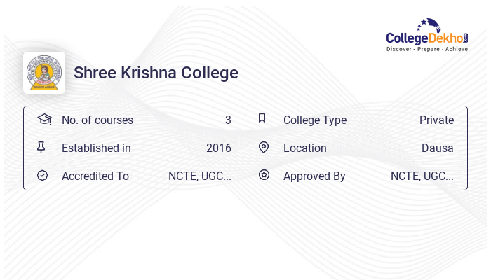 Shree Krishna College Fees Structure & Courses List 2024-25