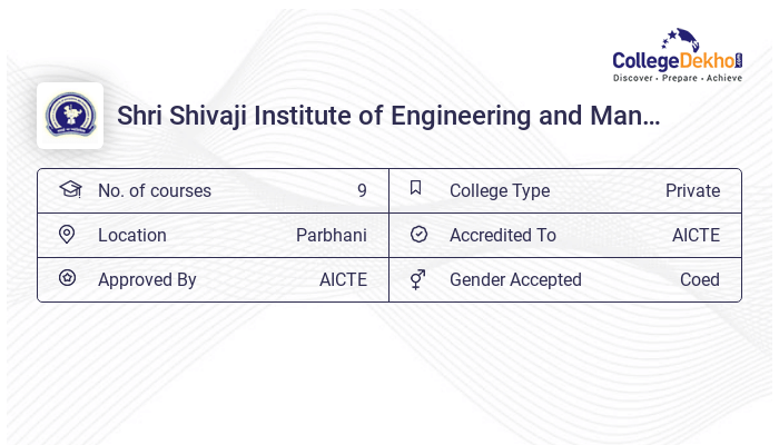 Shri Shivaji Institute of Engineering and Management Studies ...