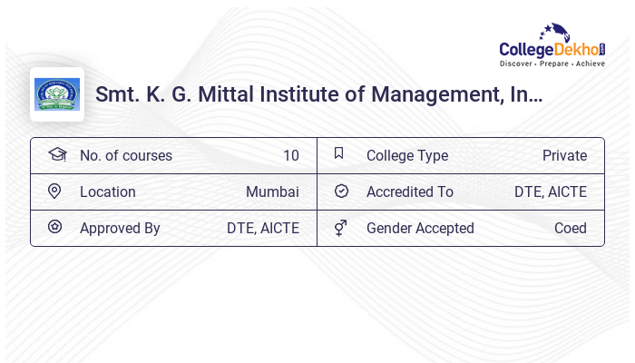 Smt. K. G. Mittal Institute of Management, Information Technology and ...