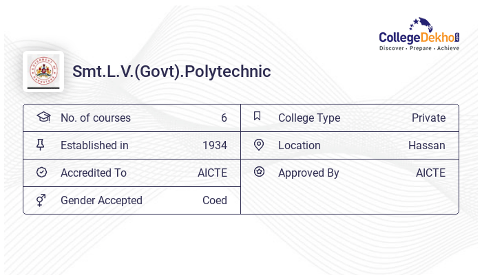 Smt.L.V.(Govt).Polytechnic Admission 2024 - Dates, Form, Online Process ...