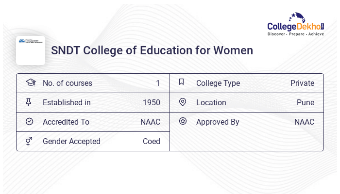 SNDT Pune Admission 2024 - Dates, Form, Online Process, Fees