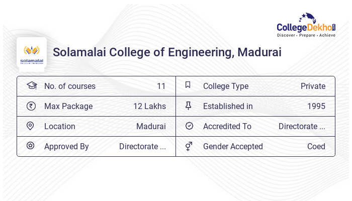 Solamalai College of Engineering, Madurai - 2024 Admission, Fees ...