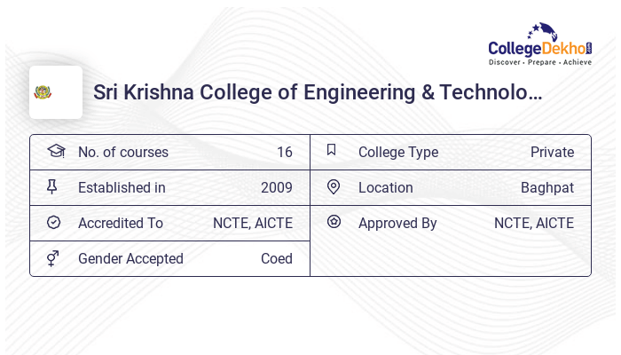 Sri Krishna College of Engineering & Technology Baghpat Fees Structure ...