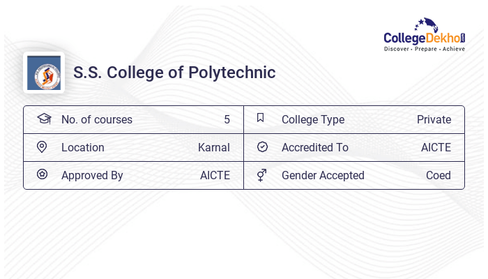 S.S. College of Polytechnic Admission 2024 - Dates, Form, Online ...