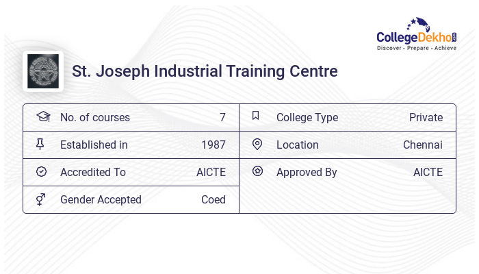 St. Joseph Industrial Training Centre Fees Structure & Courses List 2024-25