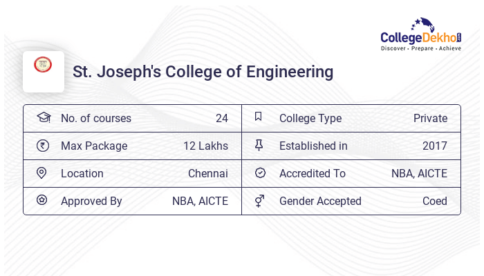 SJCE Chennai - Admission 2024, Fees, Courses, Placement, Ranking