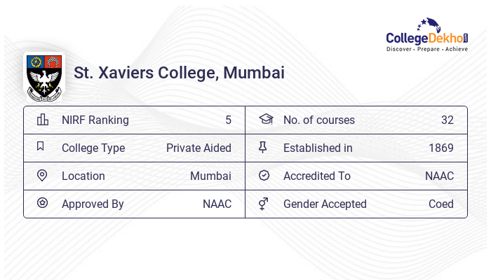 St. Xaviers College - Admission 2024, Fees, Courses, Placement, Ranking