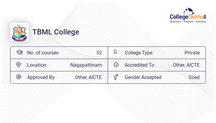 TBML College - 2023 Admission, Fees, Courses, Ranking, Placement
