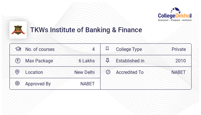 TKWs Institute of Banking & Finance - Admission 2024, Fees, Courses ...