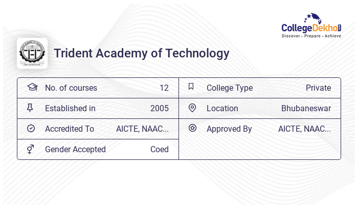 Trident Academy Of Technology Fees Structure And Courses List 2024 25