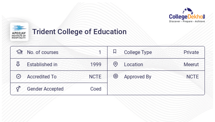 Trident College of Education Admission 2024 - Dates, Form, Online ...