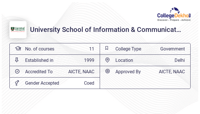 USICT Fees Structure & Courses List 2024-25