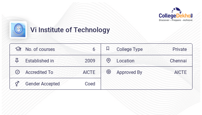 Vi Institute of Technology Fees Structure & Courses List 2024-25