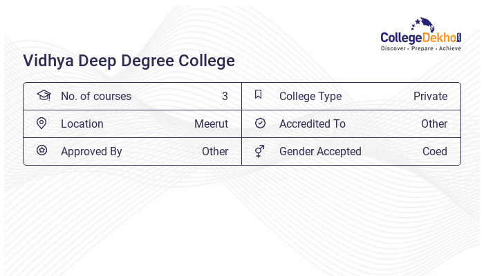Vidhya Deep Degree College Admission 2024 - Dates, Form, Online Process ...