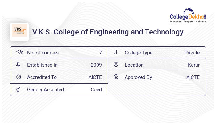 V.K.S. College of Engineering and Technology Karur - Admission 2024 ...
