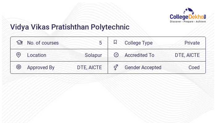 Vidya Vikas Pratishthan Polytechnic Admission 2024 - Dates, Form ...