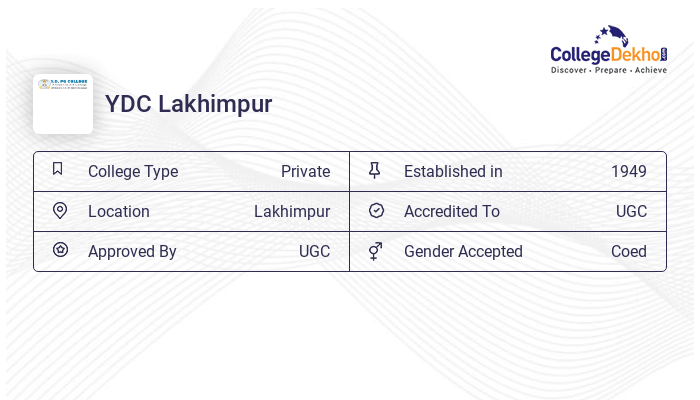 Y.D. P.G. College Lakhimpur (YDC Lakhimpur) - 2023 Admissions, Courses ...