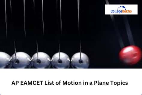 AP EAMCET List of Motion in a Plane Topics 2025 | CollegeDekho